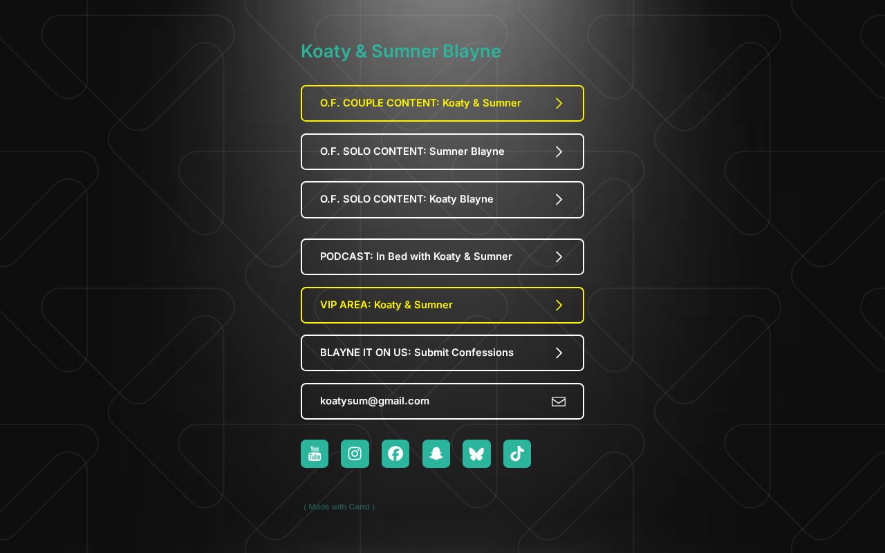 Koaty & Sumner Blayne | Official Link Hub